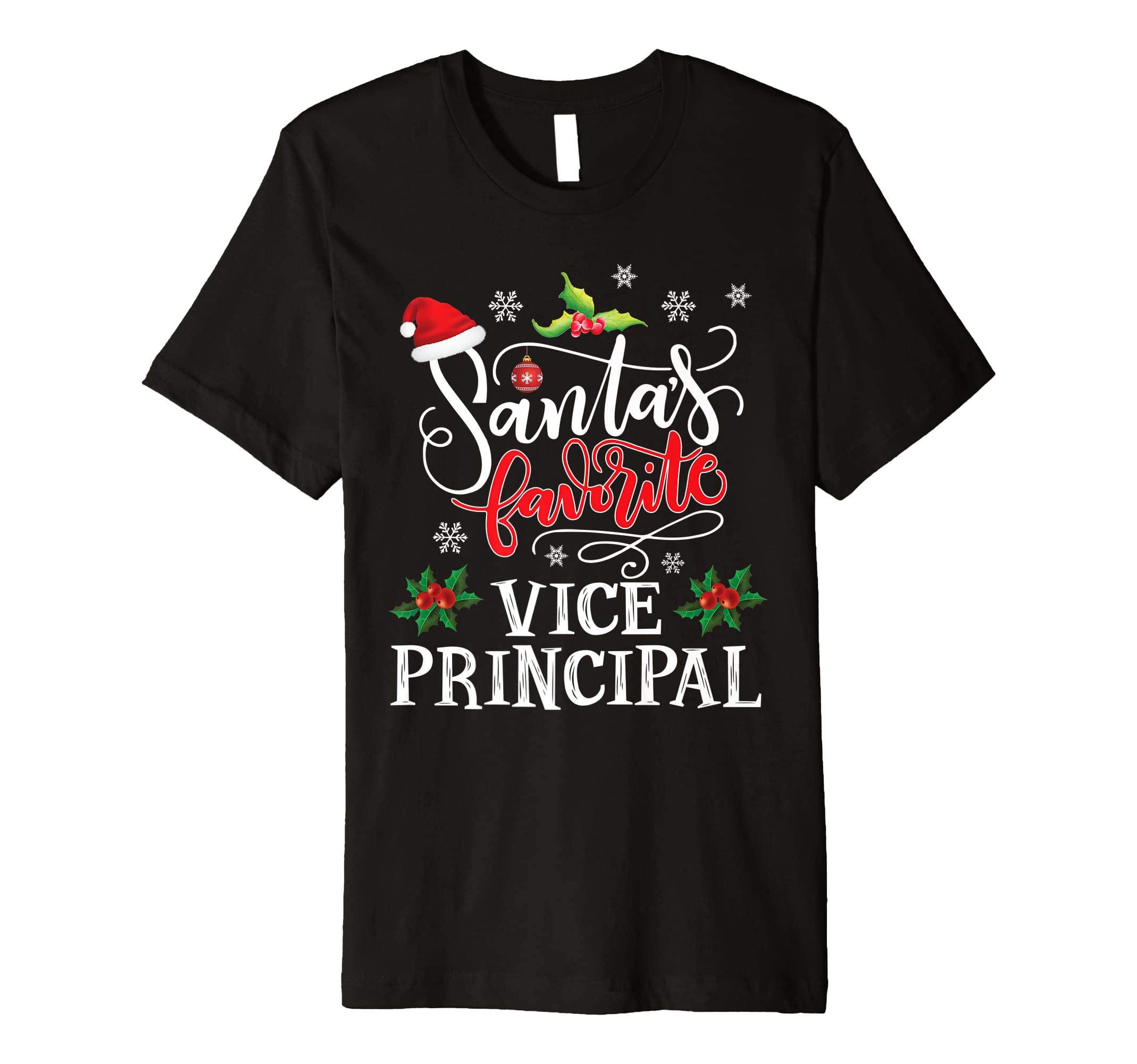 Funny Santa's Favorite Vice Principal Christmas Party Premium T-Shirt