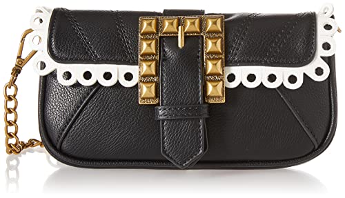 Betsey Johnson Buckle Up Convertible Clutch, Black