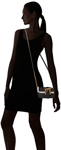 Betsey Johnson Buckle Up Convertible Clutch, Black