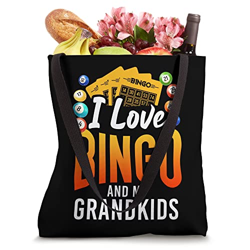 Bingo Player Grandma Grandpa I Love Bingo And My Grandkids Tote Bag