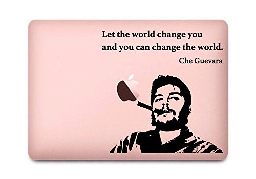 WOLFING MacBook Sticker Art Sticker Skin Sticker Che Guevara Chegebara Smoking sigar Black 15" 279