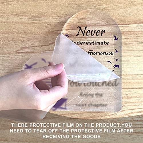 Retirement Gifts for Men Women Friends,Acrylic Heart Retirement Gift,Coworker Leaving Gifts Going Away Gift, Paperweight Keepsake for Home Table Shelf (yeshu)