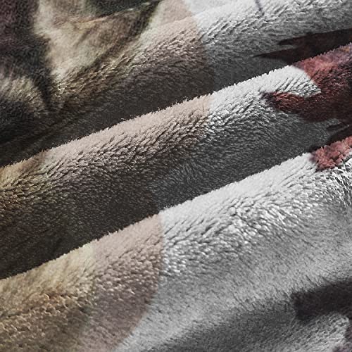 Dinosaur Blanket for Boys,Jurassic World Adults Dino Blanket,Soft Cozy Warm Throw Fleece Blanket for Couch Sofa Bed (Dinosaurs White, 60" L x 50" W)