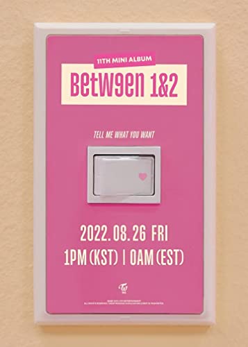 DREAMUS TWICE BETWEEN 1&2 11th Mini Album CD+Poster+Folding Poster On Pack+Photobook+Polaroid+Postcard+Sticker+Photocard+Heart Glass+Tracking Sealed (Cryptography Version)