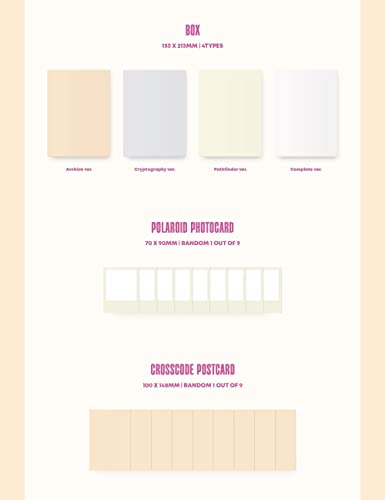 DREAMUS TWICE BETWEEN 1&2 11th Mini Album CD+Poster+Folding Poster On Pack+Photobook+Polaroid+Postcard+Sticker+Photocard+Heart Glass+Tracking Sealed (Cryptography Version)