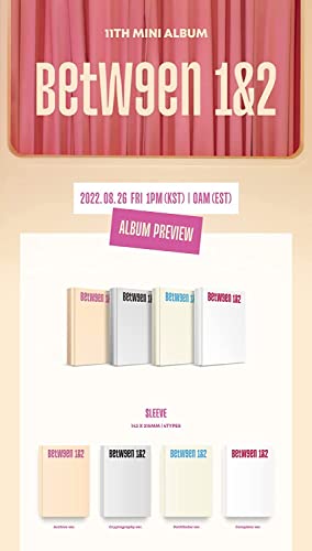 DREAMUS TWICE BETWEEN 1&2 11th Mini Album CD+Poster+Folding Poster On Pack+Photobook+Polaroid+Postcard+Sticker+Photocard+Heart Glass+Tracking Sealed (Cryptography Version)