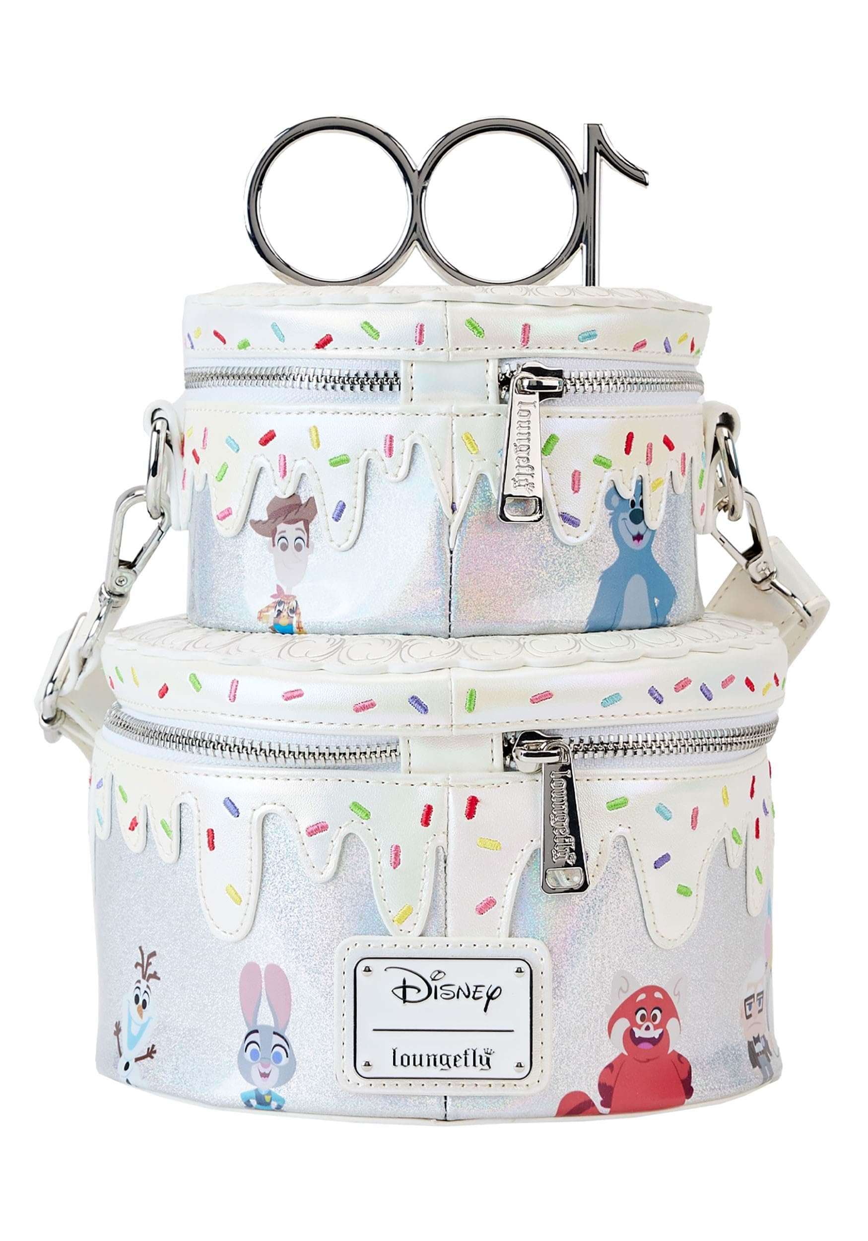 Loungefly Disney 100 Celebration Cake Crossbody Bag