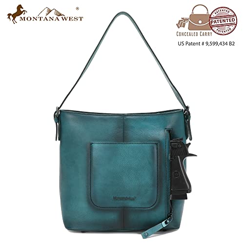 Womens Purses and Handbags Genuine Leather Purse Tote Shoulder Hobo Bag for Women MWG03-G9067TQ