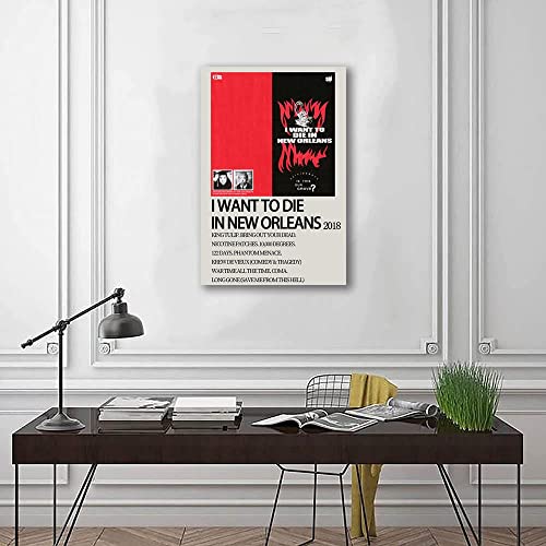 Singer Poster Radical Suicide Album Cover Posters Canvas Wall Art Print Picture for Living Room Bedroom Decor Gift (E,12x18in Unframe)