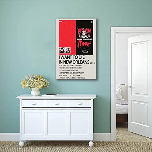 Singer Poster Radical Suicide Album Cover Posters Canvas Wall Art Print Picture for Living Room Bedroom Decor Gift (E,12x18in Unframe)