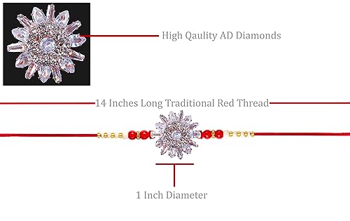 Fancy Rakhi for Brother Small Bro Rakshabandhan Thread/Raksha Bandhan Rakhi - P1 (Design 6)
