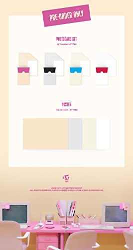 Dreamus TWICE - BETWEEN 1&2 11th Mini Album+Pre-Order Benefit+Folded Poster (Cryptography ver.), JYPK1452