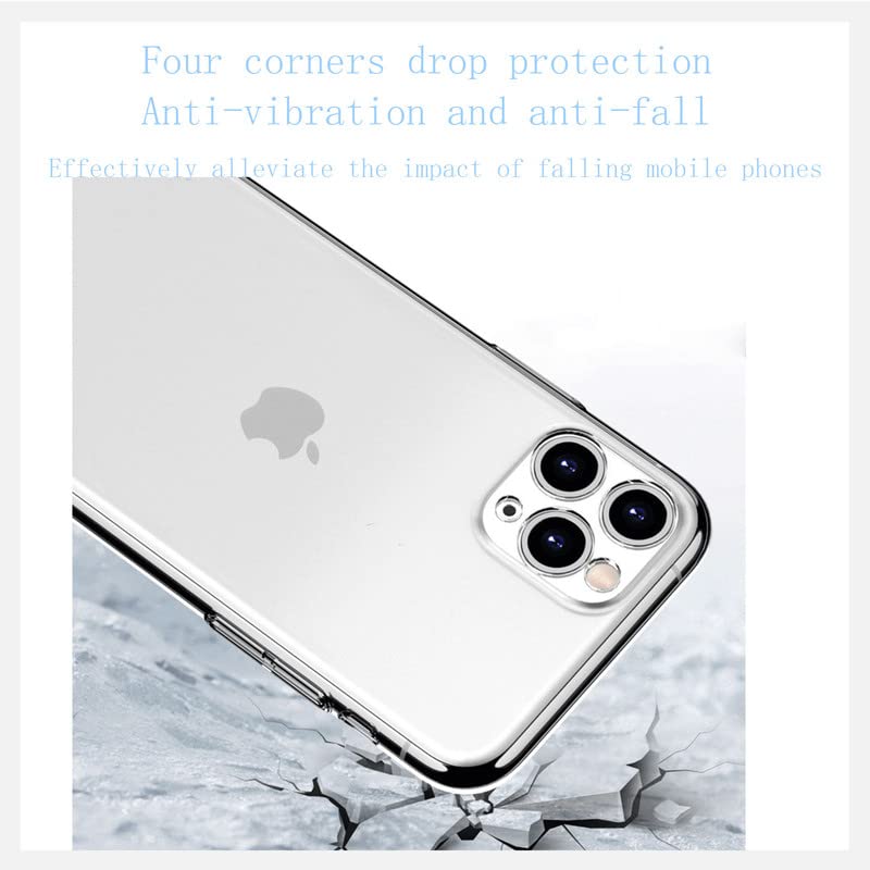 Ikiiqii Cover for Gigaset GS5 Lite (6.30") case Shell Soft Silicone TPU Transparent Protective Cases + 9H Hardness HD Tempered Glass Screen Protector Film Protection -Clear