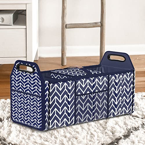 HXR Car Boot Bags 2 Pcs Car Storage Box Auto Supplies Car Trunk Storage Box Foldable Organizer Car Boot Bags (Color : Black)