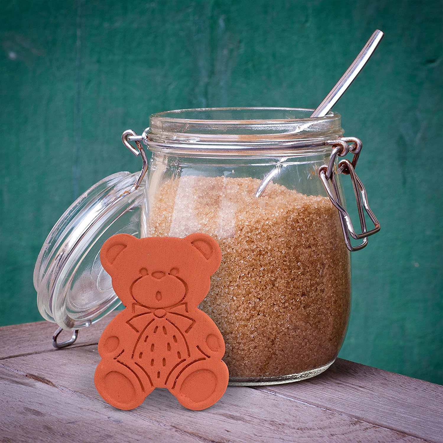 Brown Sugar Bear Original Brown Sugar Saver and Softener, Terracotta, Pack of 2