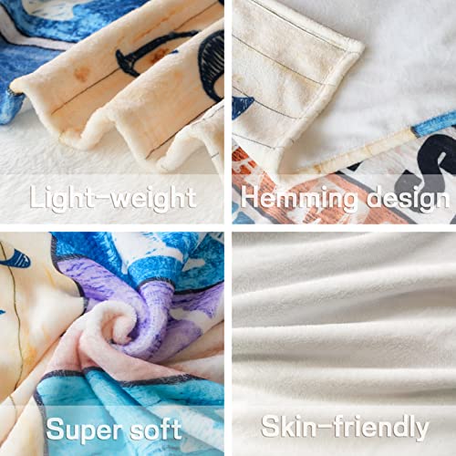 Gifts for Husband from Wife Throw Blanket Anniversary Christmas Personalized Gift for Him, Ultra Soft Fleece Blanket for Couch Travel 60'' x 50''