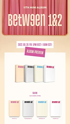 Dreamus TWICE - BETWEEN 1&2 11th Mini Album+Pre-Order Benefit+Folded Poster (Cryptography ver.), JYPK1452