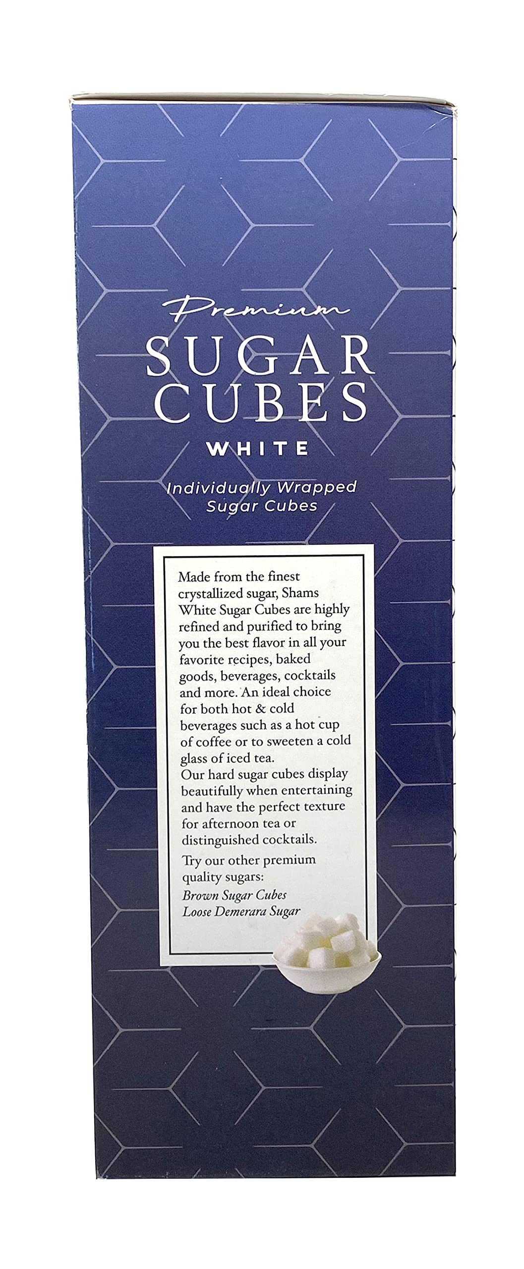 Shams Kosher Sugar Cubes β White Pure Cane Sugar Cubes, Non-GMO, Vegan, Certified Kosher - Individually Wrapped Sugar Cubes for Coffee, Cocktails, Tea 17.6 Ounce