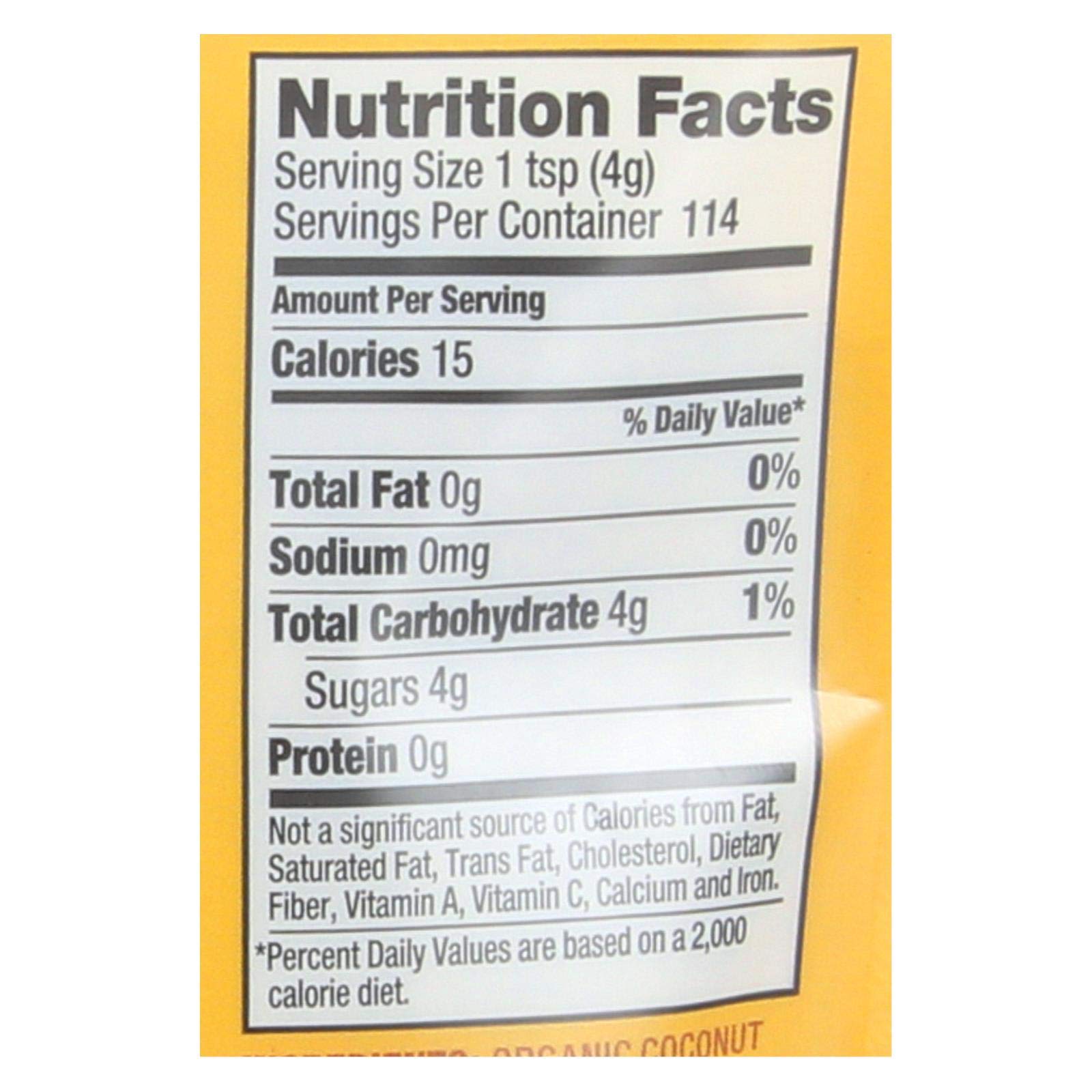Wholesome Sweeteners Organic Coconut Palm Sugar, 16 Ounce -- 6 per case.