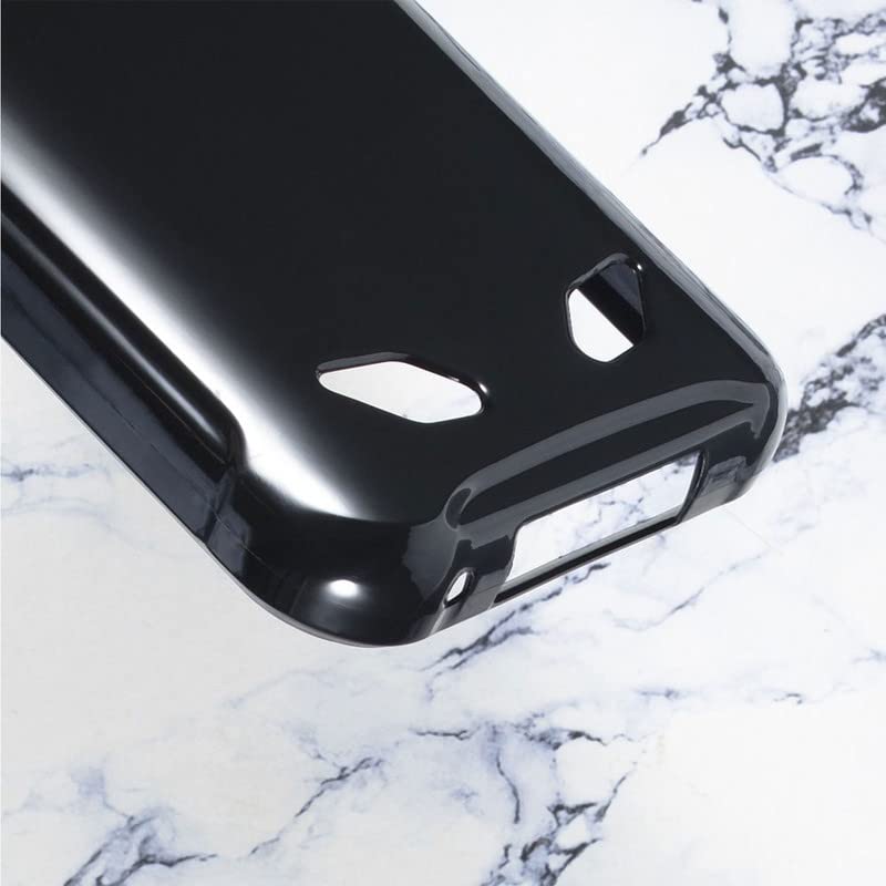 2 Pack Cover for Gigaset GX290 Plus (6.10") Case IJTYHF Soft Silicone Case Bumper Shell +Tempered Glass 9H Screen Protector Protective Film, Black Phone Protective TPU Cases