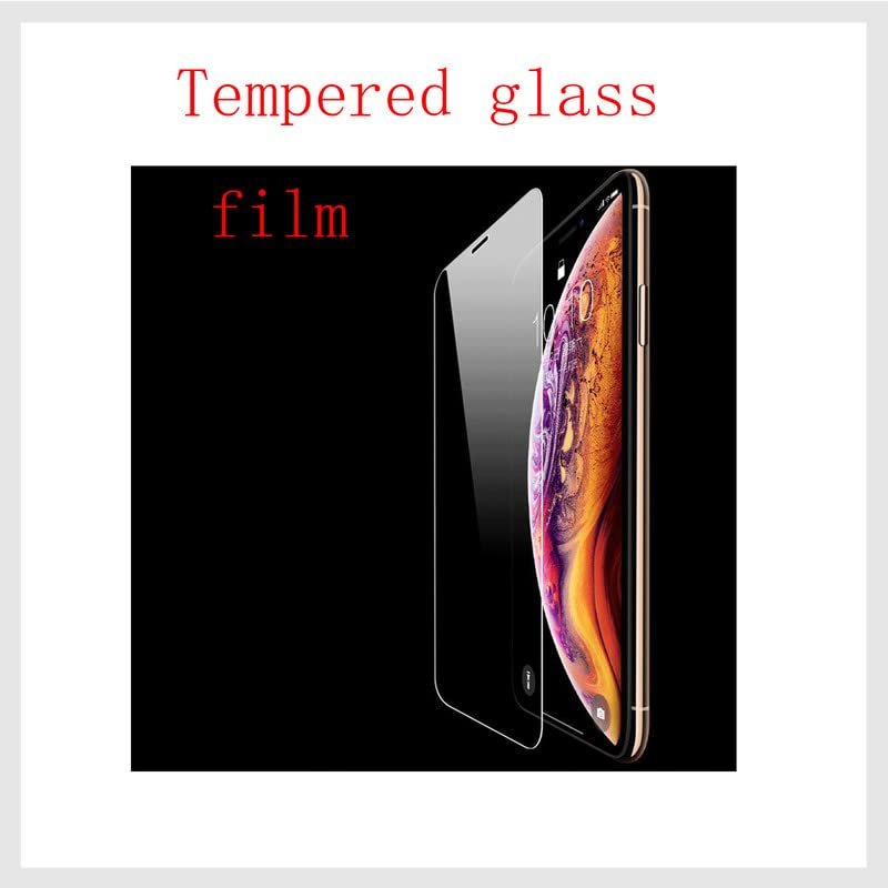 2 Pack Cover for Gigaset GX290 Plus (6.10") Case IJTYHF Soft Silicone Case Bumper Shell +Tempered Glass 9H Screen Protector Protective Film, Black Phone Protective TPU Cases