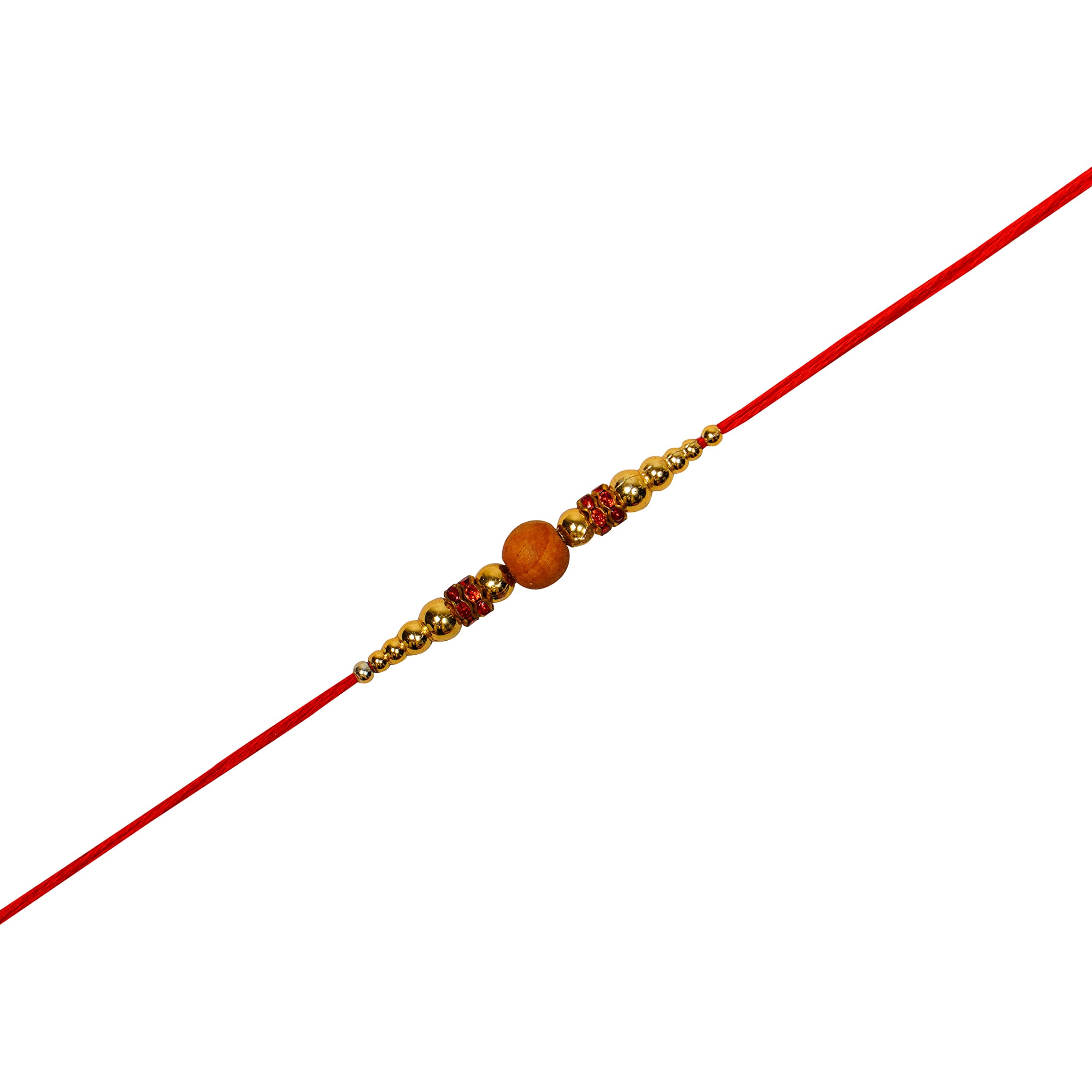 Rakhi for Brother / bracelet Set of 12 Designer Raksha bandhan Rudraksha Indian Gift Mela 402, Multicolor