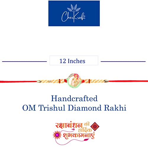 CHERKRAFT Rakhi for Brother Floral Design Rakhi Thread for Men/Boy Raksha Bandhan Bracelet (Design 9, Standard)