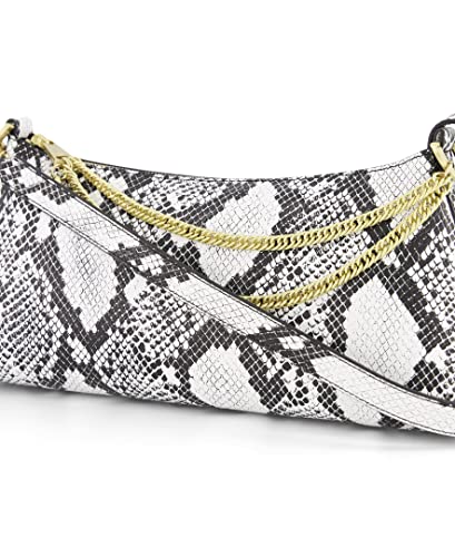 Zac Posen Posen Zip Top Shoulder Bag, Multi White Black