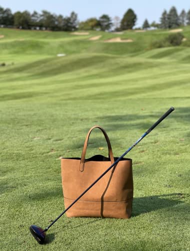 Oversized suede Taylor Tote in Camel