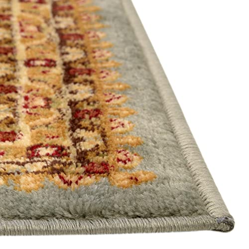Rugs.com Aditi Collection Rug β 6' x 9' Light Blue Low Rug Perfect for Living Rooms, Large Dining Rooms, Open Floorplans