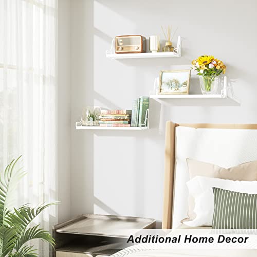 SRIWATANA U Shelves Wall Mounted Set of 3 and Large Floating Shelves Set of 3 (Contains 2 Items)