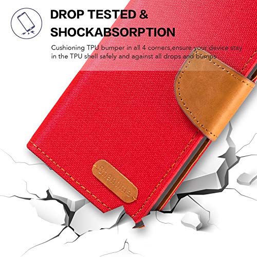 for Gigaset GS100 Case, Oxford Leather Wallet Case with Soft TPU Back Cover Magnet Flip Case for Gigaset GS100 (5.5β)