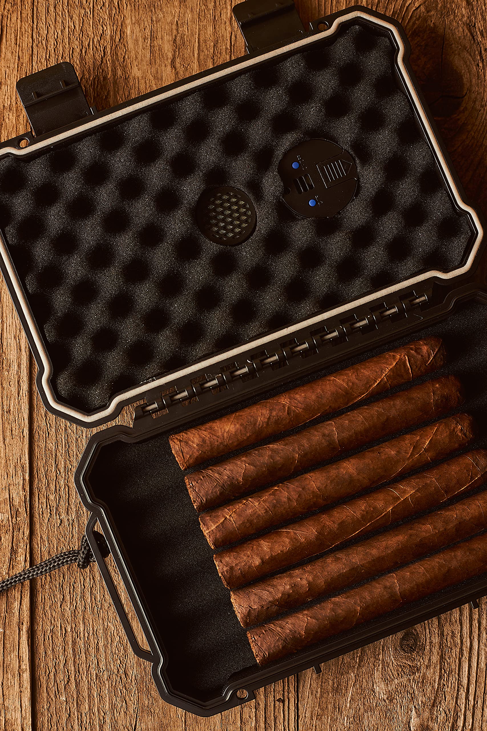 Pardo Cigar Humidors with Humidor Hygrometer - Holds up to 5 Cigars - Airtight, Waterproof, Sturdy & Durable Travel Humidor Cigar Box - Cigar Case & Cigar Boxes Ideal as Gifts for Men