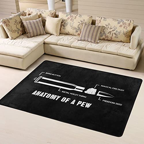 The Anatomy of A Pew Carpet 63x48 inches Furniture Bedroom Decor Area Rug