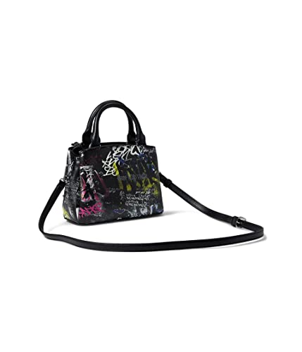 DKNY Paige Small Satchel Black Multi One Size