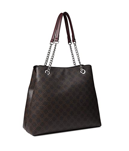Nine West Canbury Carryall Brown Logo Multi One Size