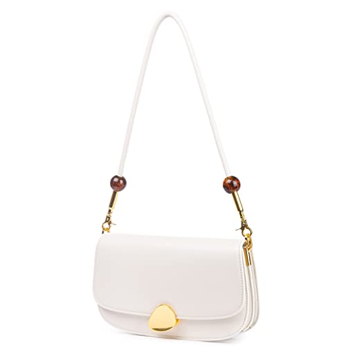 E&E&E Shoulder Bags for Women PU Retro Bag Tote Handbag Hobo Handbag Fashionable for Women with 2 Removable Strap Mini Flap Crossbody Bag Purse