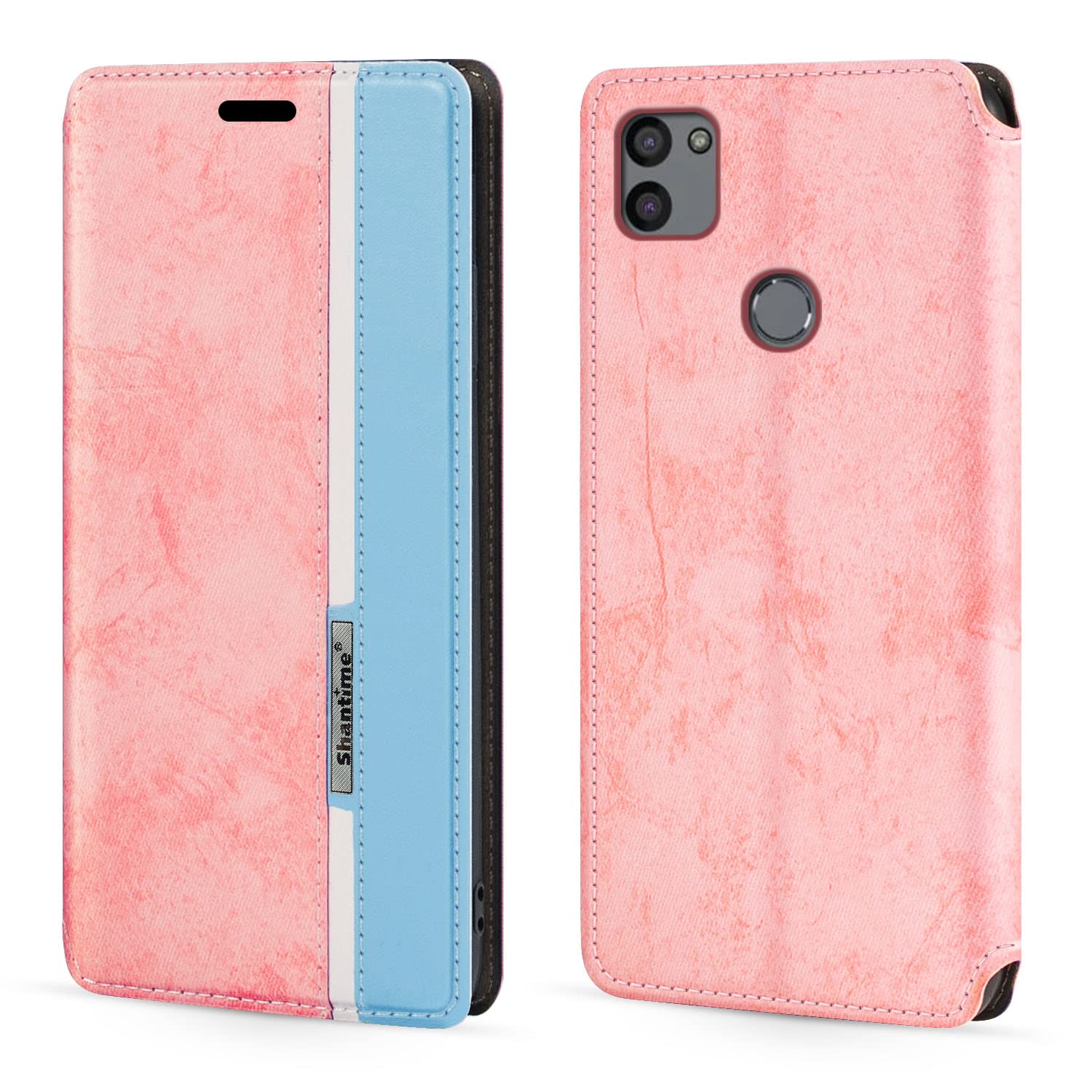 Shantime for Gigaset GS5 Lite Case, Fashion Multicolor Magnetic Closure Leather Flip Case Cover with Card Holder for Gigaset GS5 Lite (6.3”)