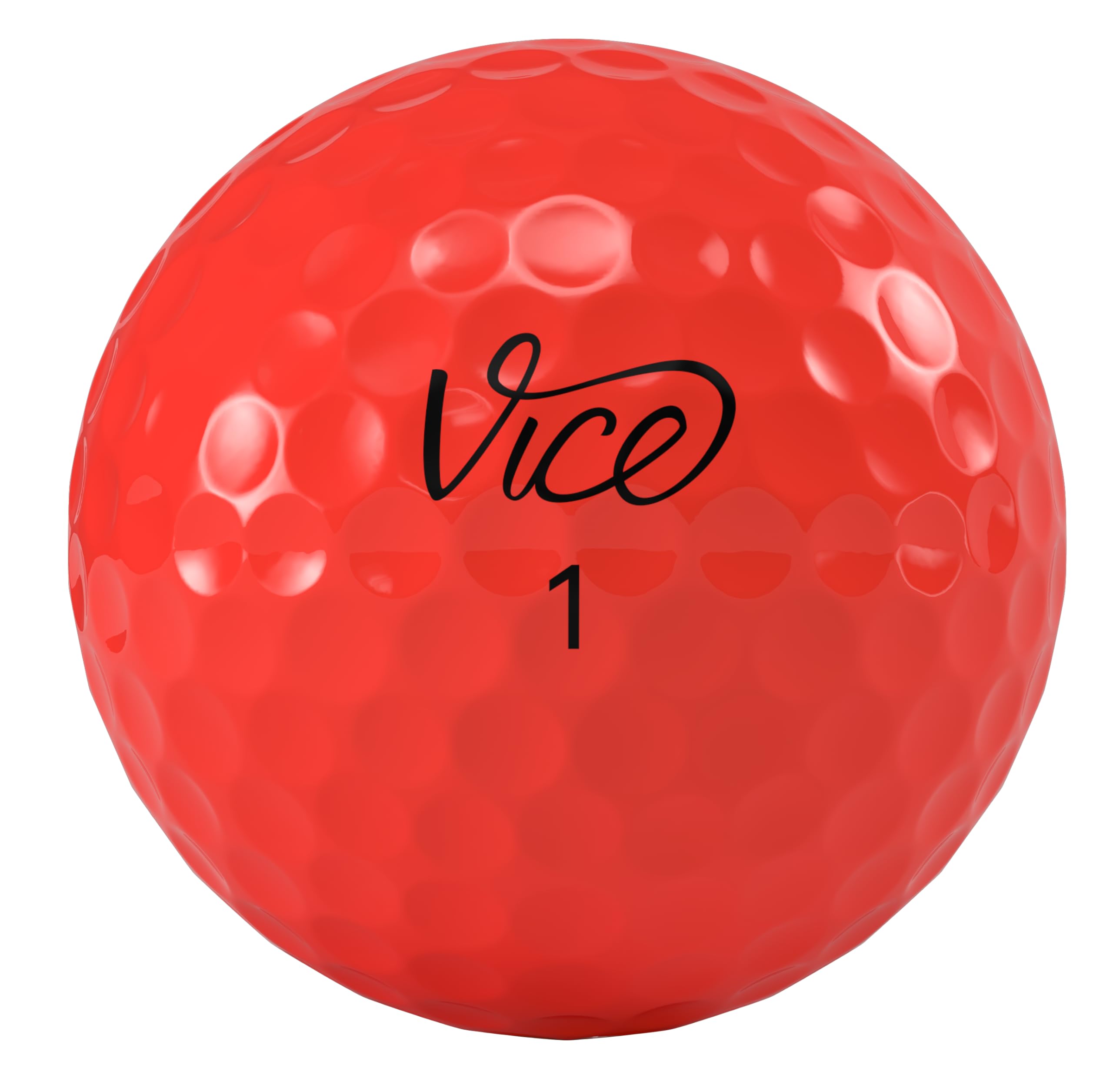 Vice Pro Plus Golf Balls, Red (Package May Vary)