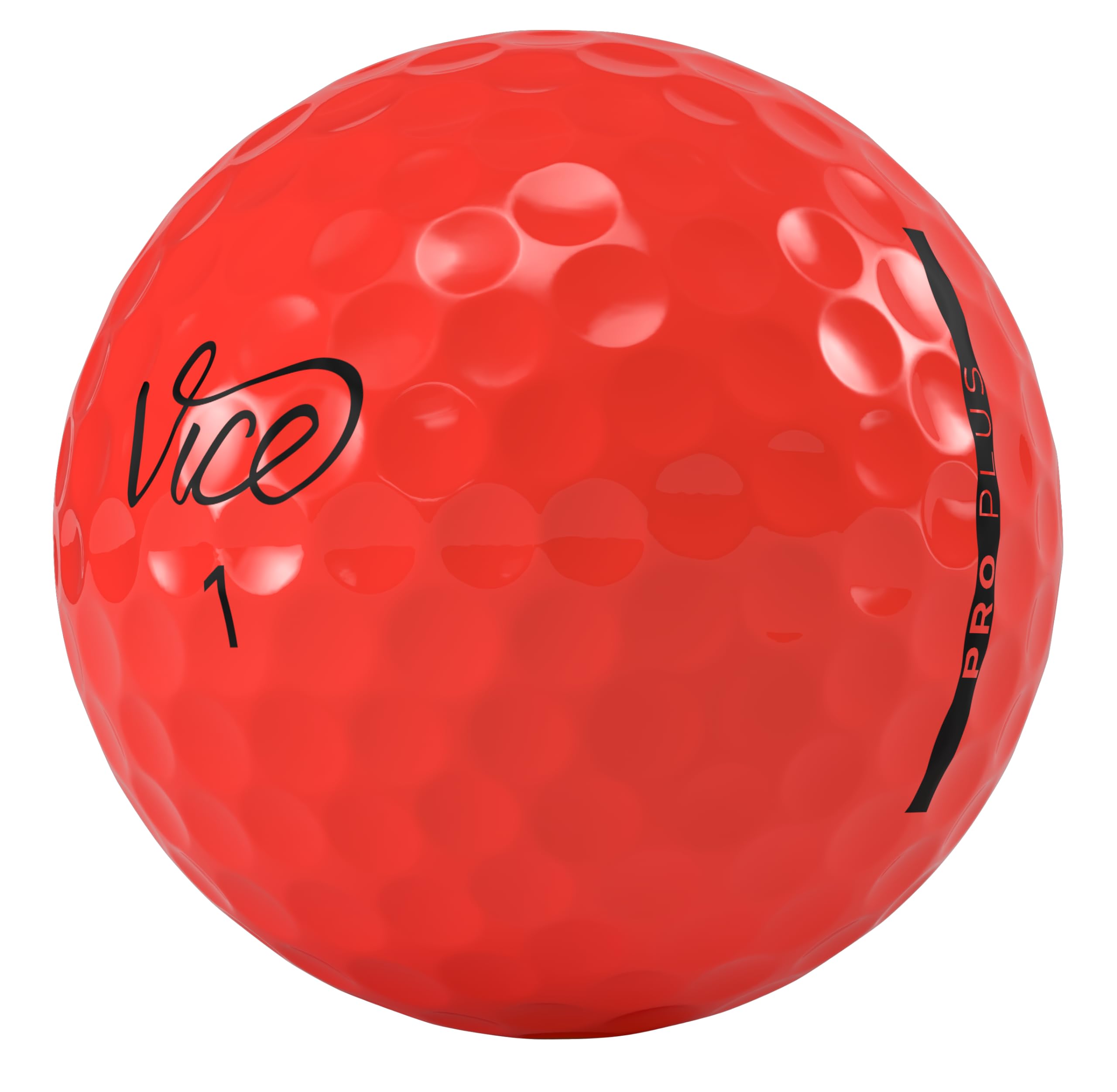 Vice Pro Plus Golf Balls, Red (Package May Vary)
