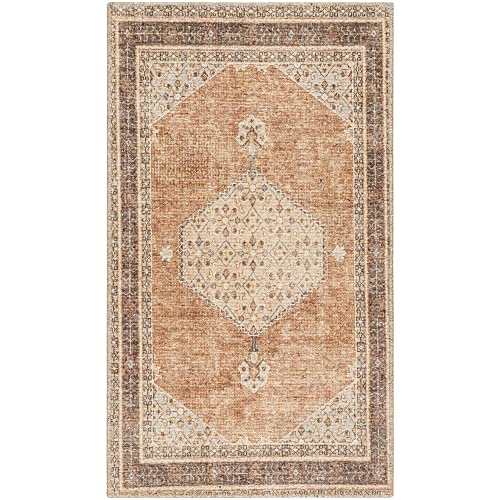 SURYA Becki Owens x Lila Medallion Area Rug, 5'3" x 7', Tan