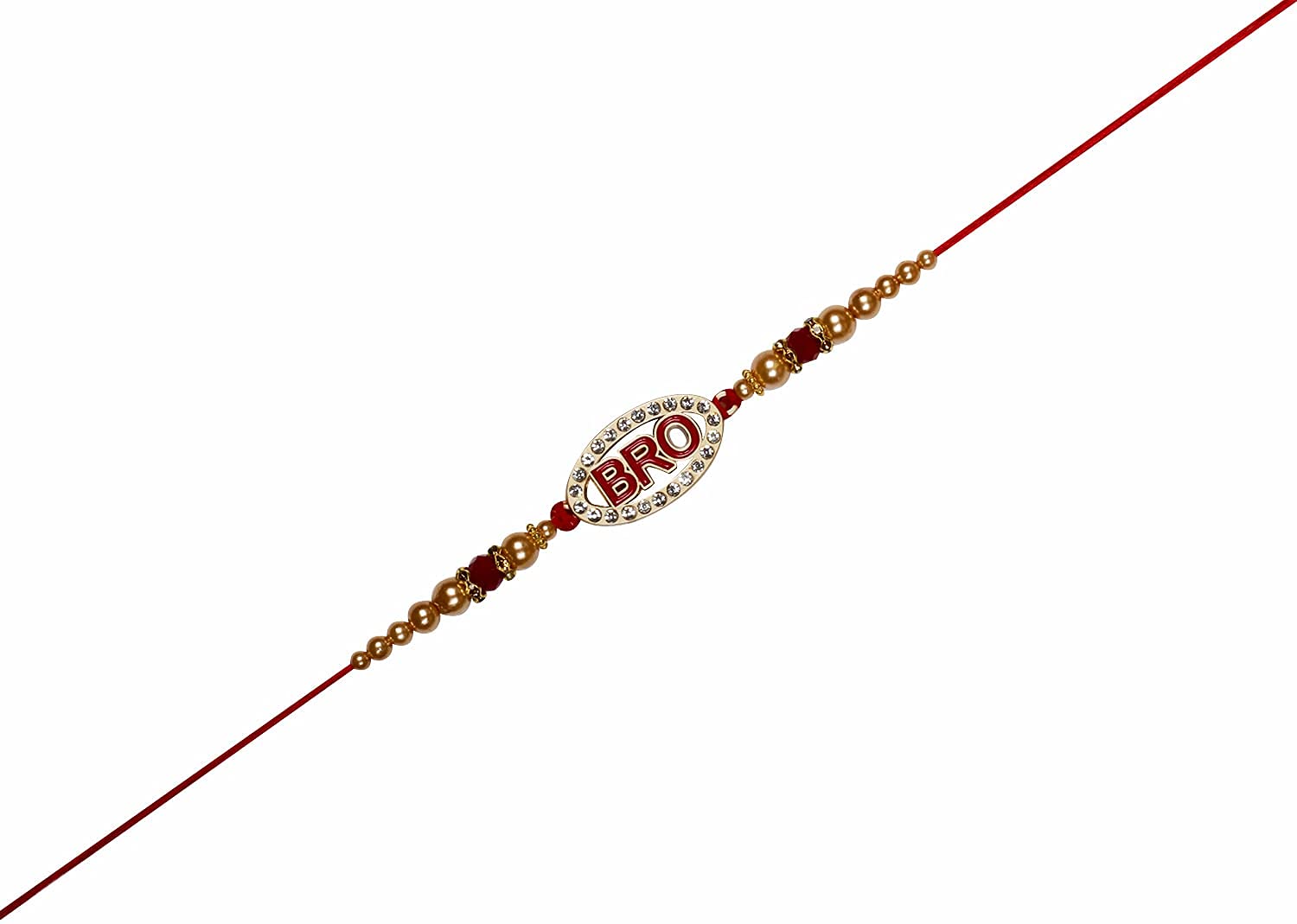 ARTISENIA American Diamond Bro Rakhi for Brother Raksha Bandhan Rakhi