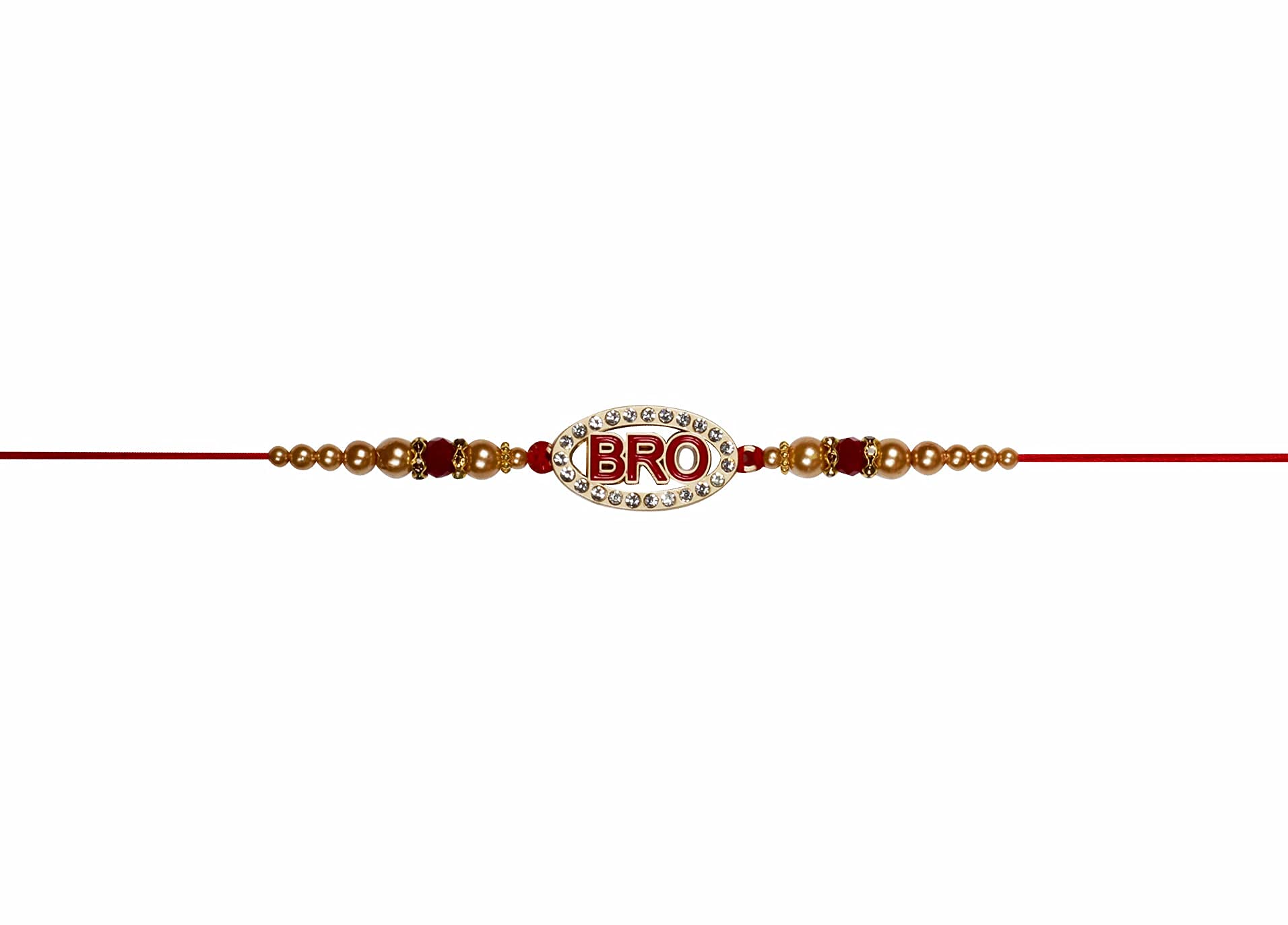 ARTISENIA American Diamond Bro Rakhi for Brother Raksha Bandhan Rakhi