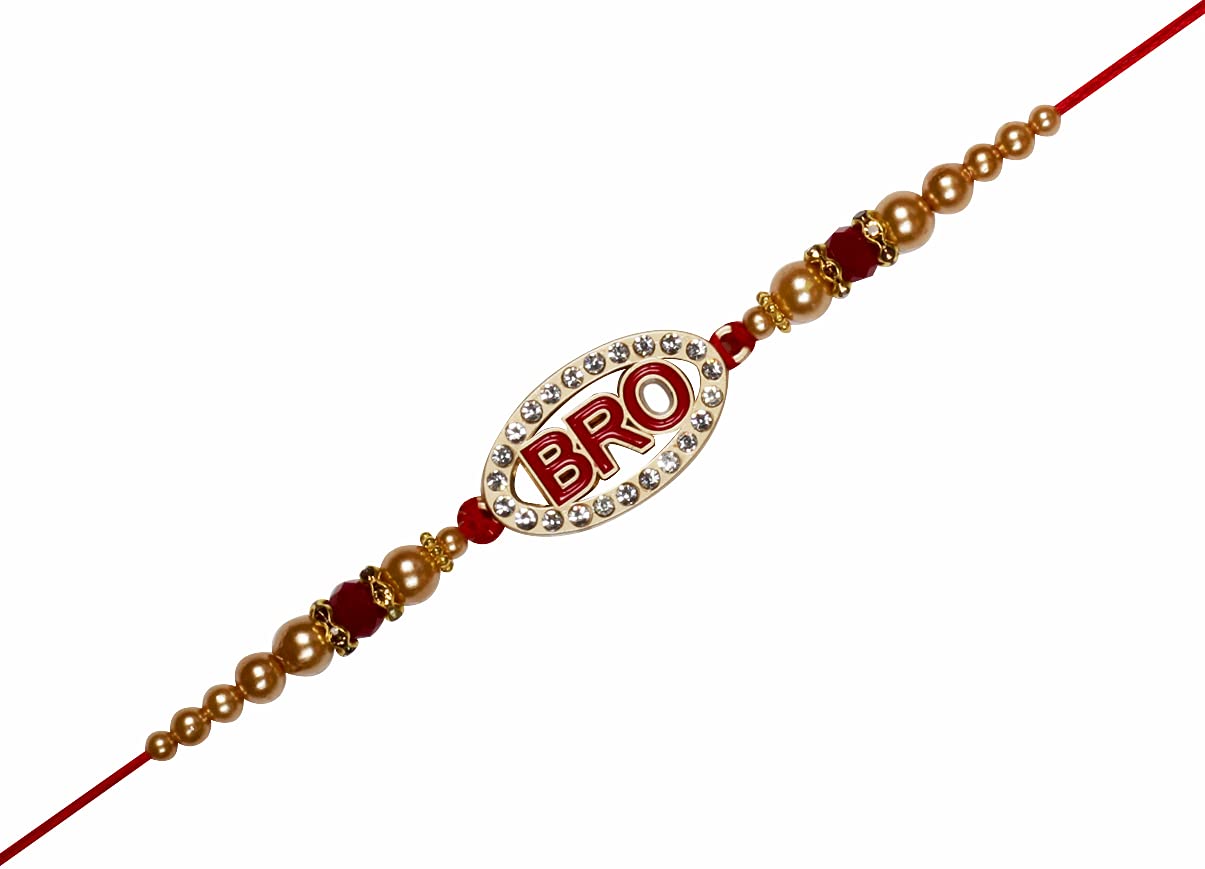 ARTISENIA American Diamond Bro Rakhi for Brother Raksha Bandhan Rakhi