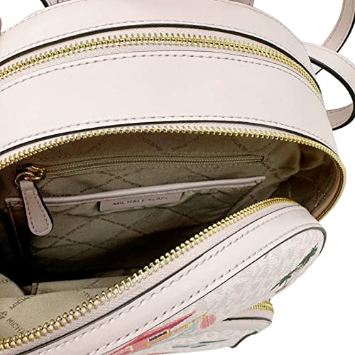 Michael Kors Jaycee Medium Zip Pocket Backpack Light Powder Blush Pink MK Miami