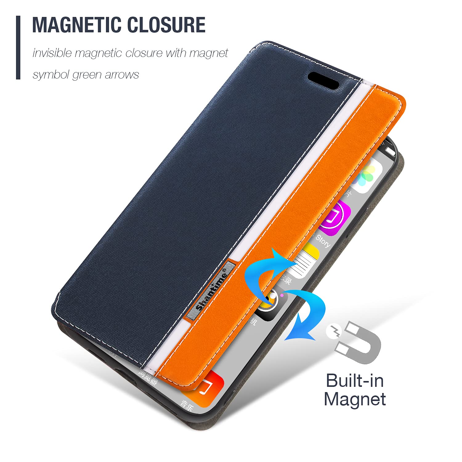 for Gigaset GX4 Case, Fashion Multicolor Magnetic Closure Leather Flip Case Cover with Card Holder for Gigaset GX4 Pro (6.1β)
