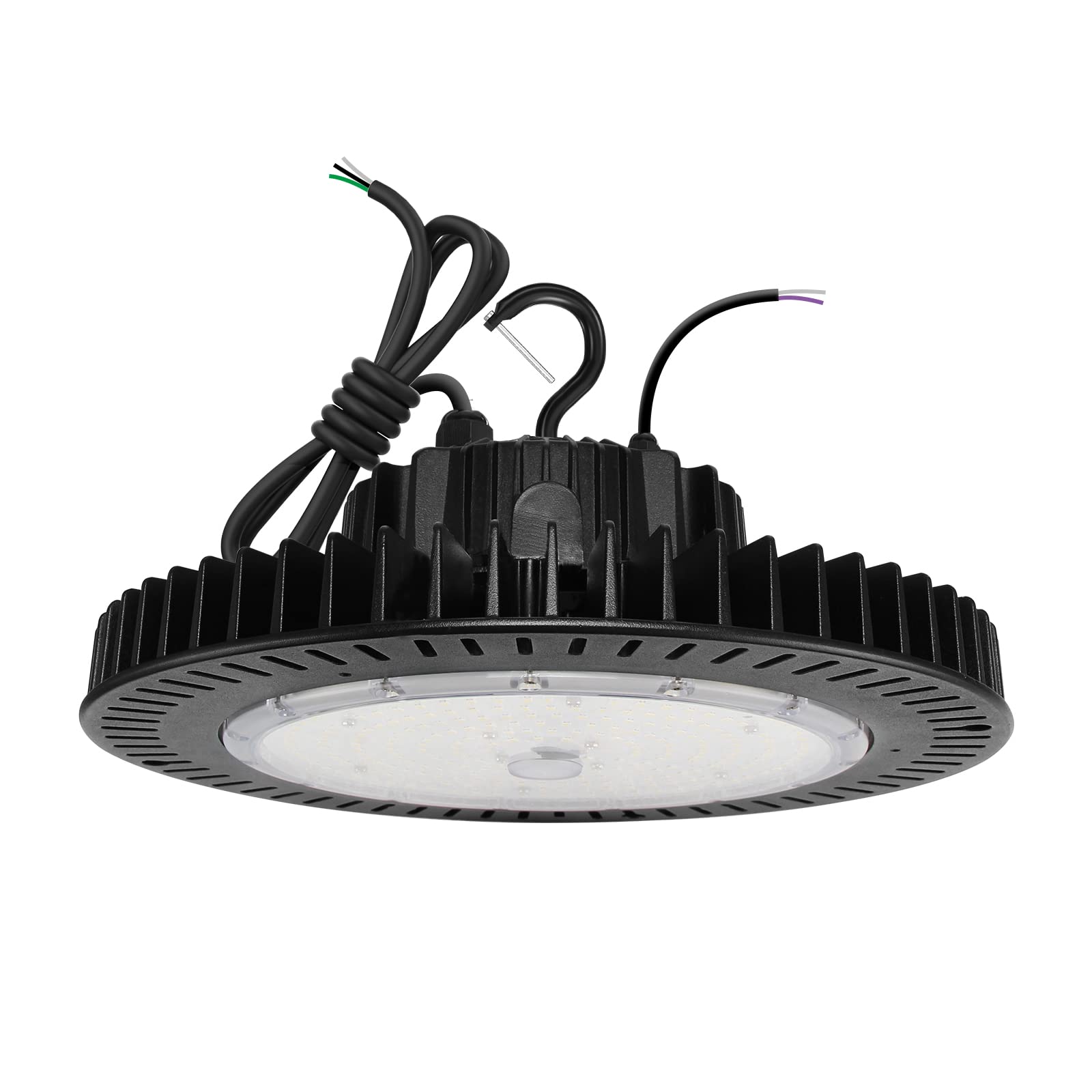 OPENLUX 150W UFO LED High Bay Light 21750LM 0-10V Dimmable High Bay LED Shop Lights UL DLC Approved Warehouse Light 5000k Daylight