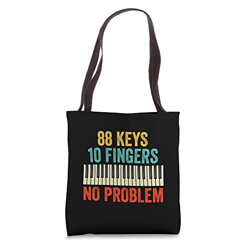 88 Keys Keyboard Piano Player Kids Piano Lover Funny Pianist Tote Bag