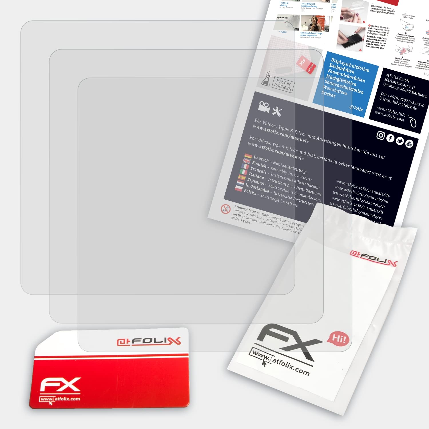 atFoliX Screen Protector compatible with Siemens Gigaset A510 Screen Protection Film, anti-reflective and shock-absorbing FX Protector Film (3X)