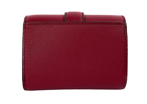 Michael Kors Carmen Medium Flap Wallet (Leather, Mulberry)